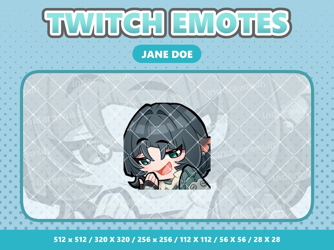 Jane Doe Smirk Kawaii Emotes Pack - Twitch | Discord | Youtube ...