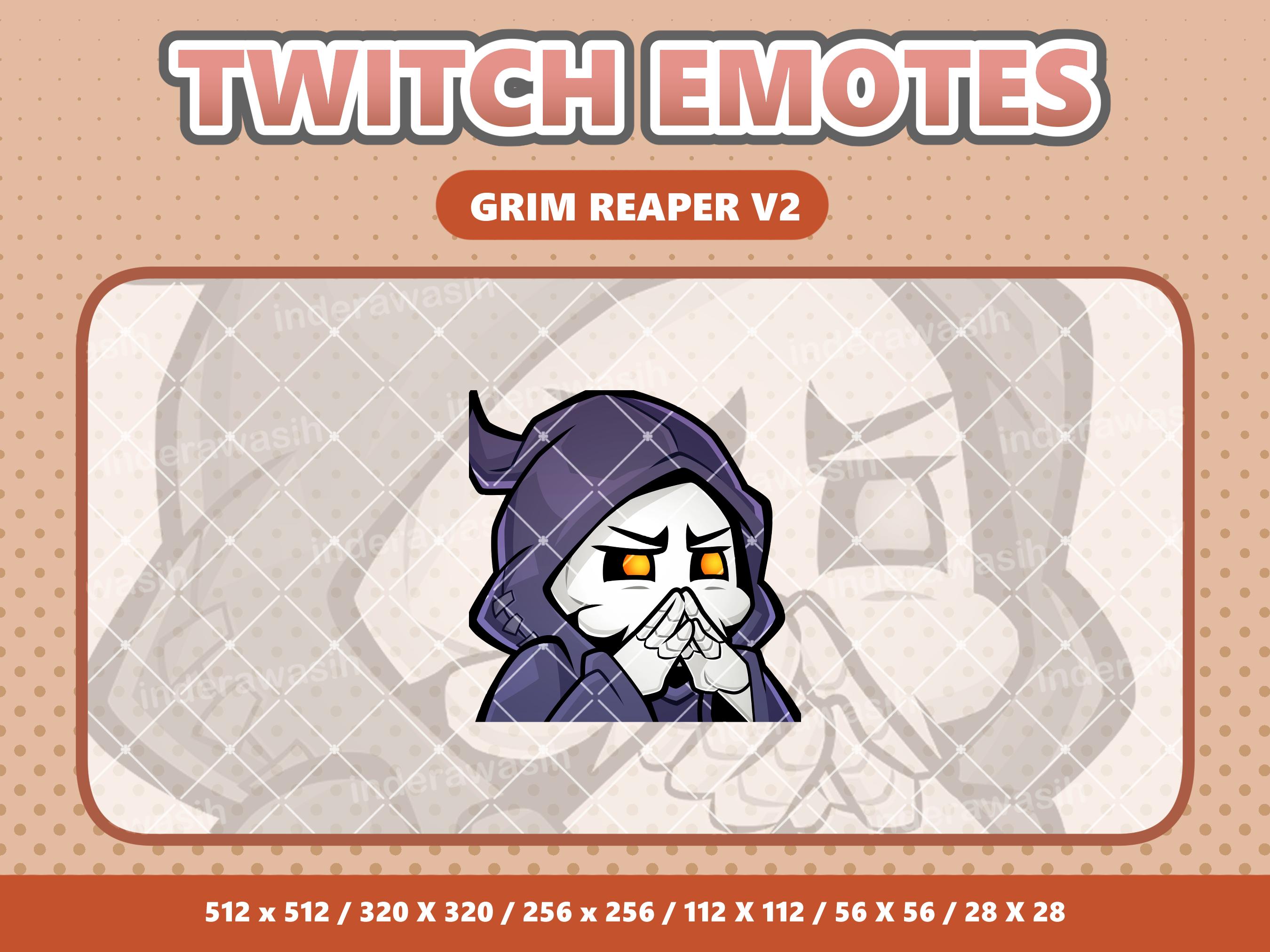 Grim Reaper V2 Hmm Kawaii Emote - Twitch | Discord | Youtube | Streamer ...