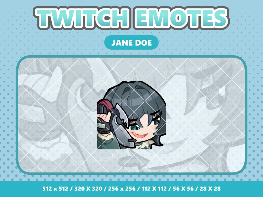 Jane Doe Knife Kawaii Emotes Pack - Twitch | Discord | Youtube ...