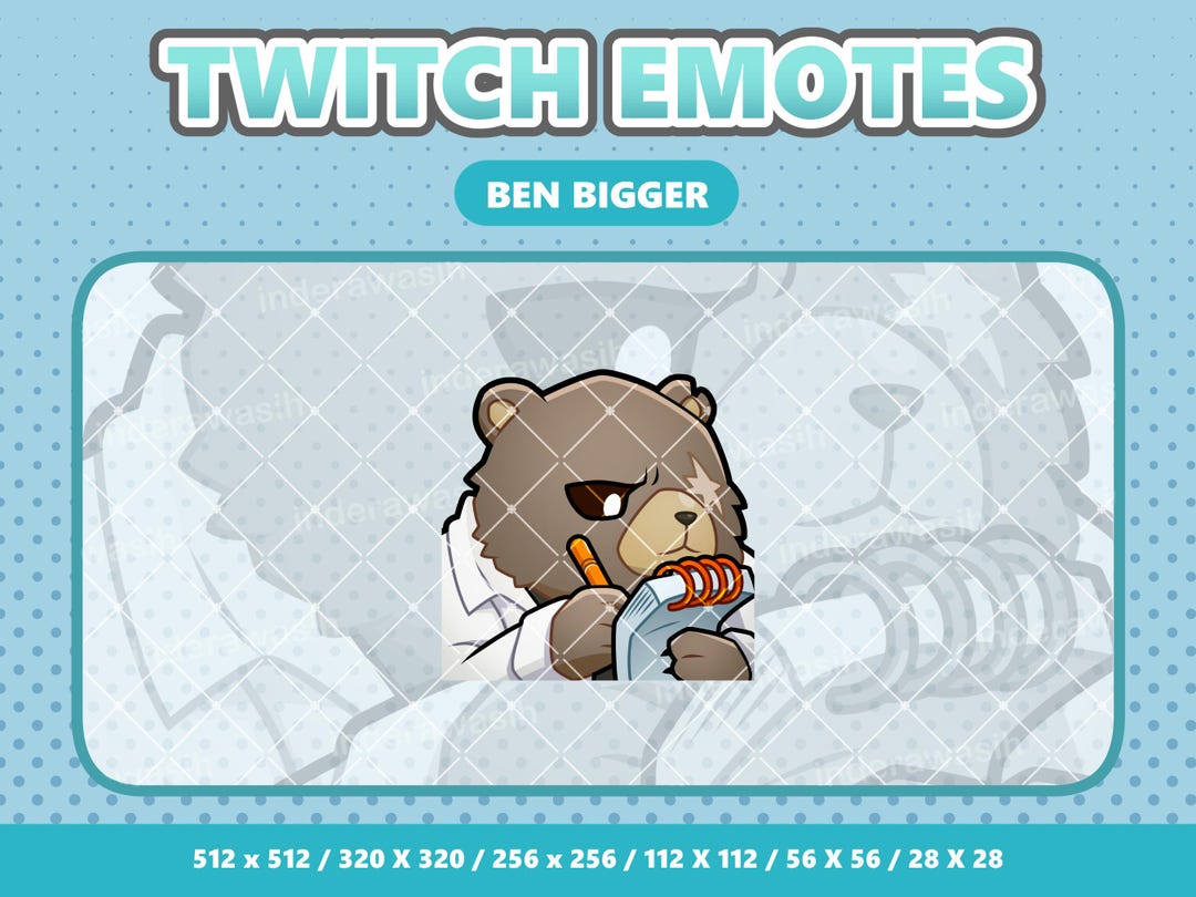 Ben Bigger Kawaii Emotes Pack - Twitch | Discord | Youtube | Streamer ...