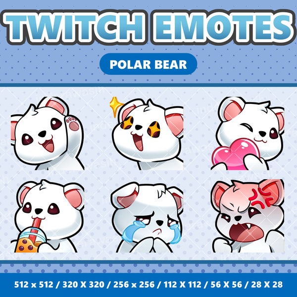 Little Axolotl Kawaii Emotes Pack 5 Twitch Discord Youtube Streamer ...