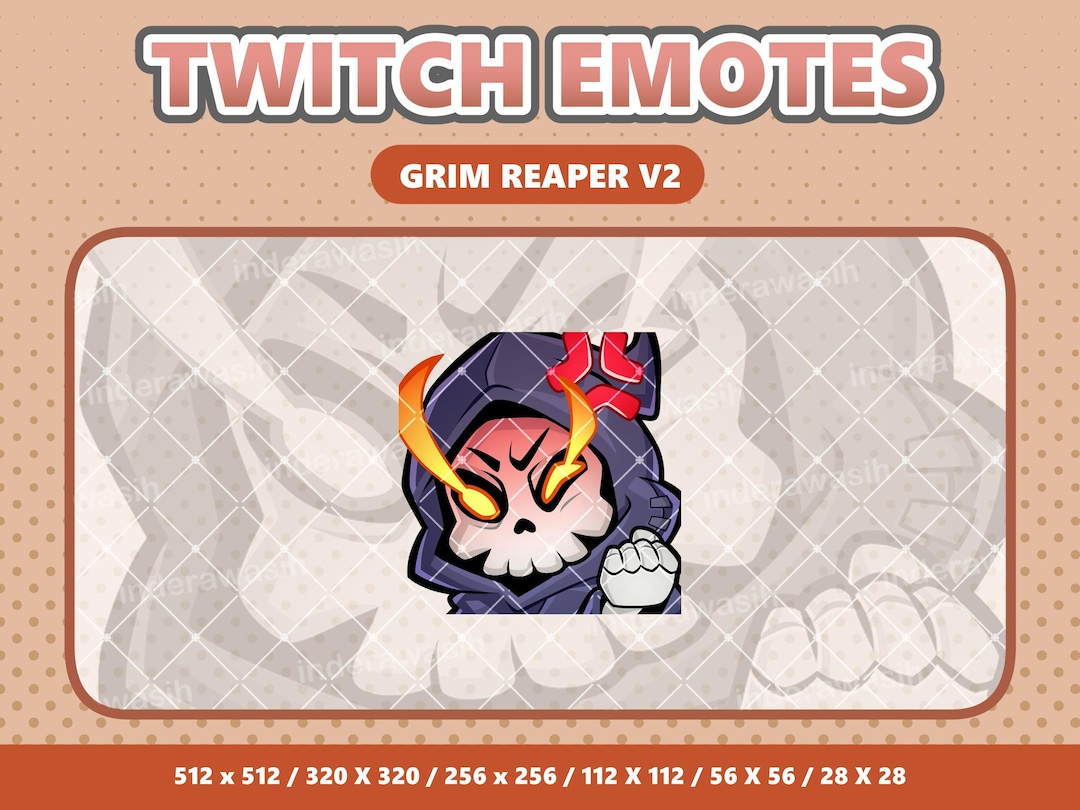 Grim Reaper V2 Angry Kawaii Emote - Twitch | Discord | Youtube ...