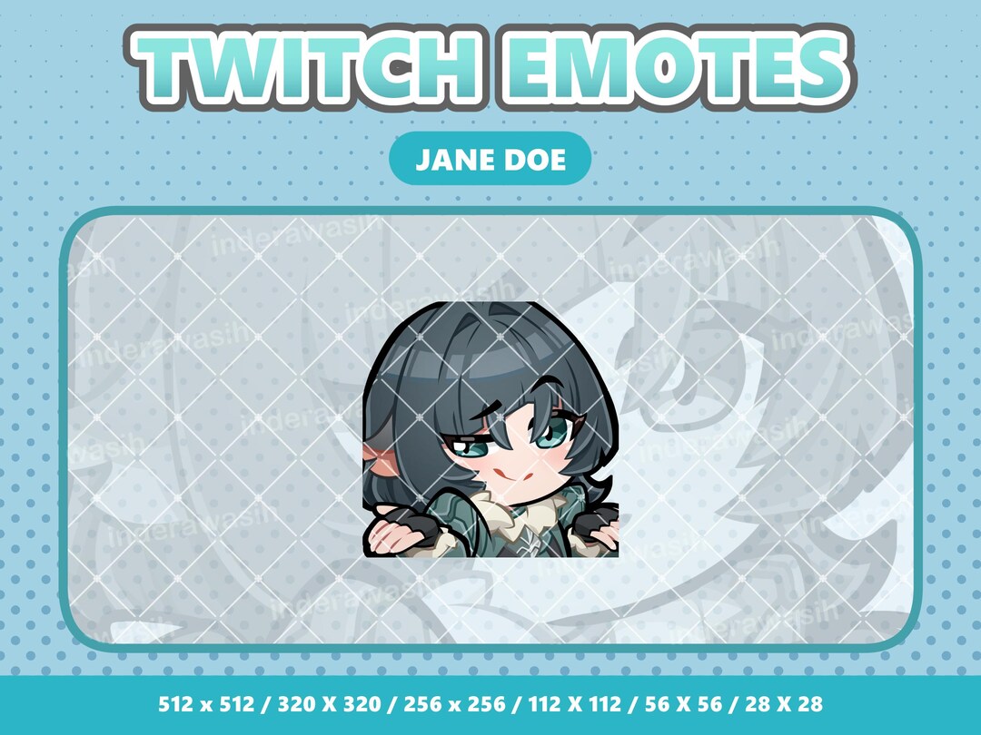Jane Doe Shrug Kawaii Emotes Pack - Twitch | Discord | Youtube ...