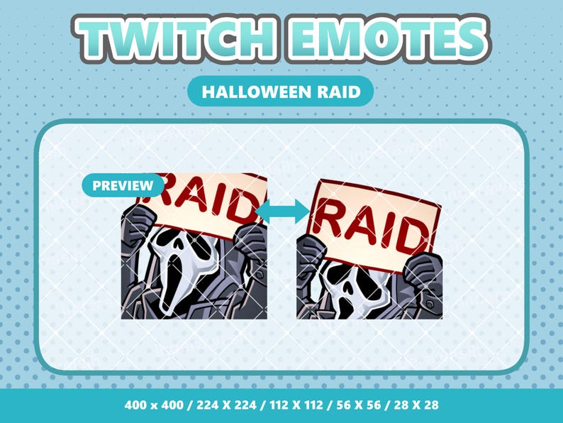 ANIMATED Emote Halloween Raid Kawaii - Twitch | Discord | Youtube ...
