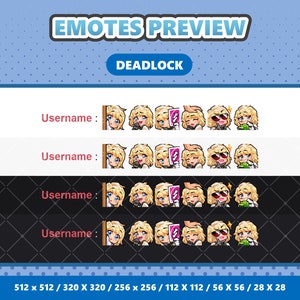 Deadlock Emotes Pack 2 - Twitch | Discord | Youtube | Streamer | Cute ...