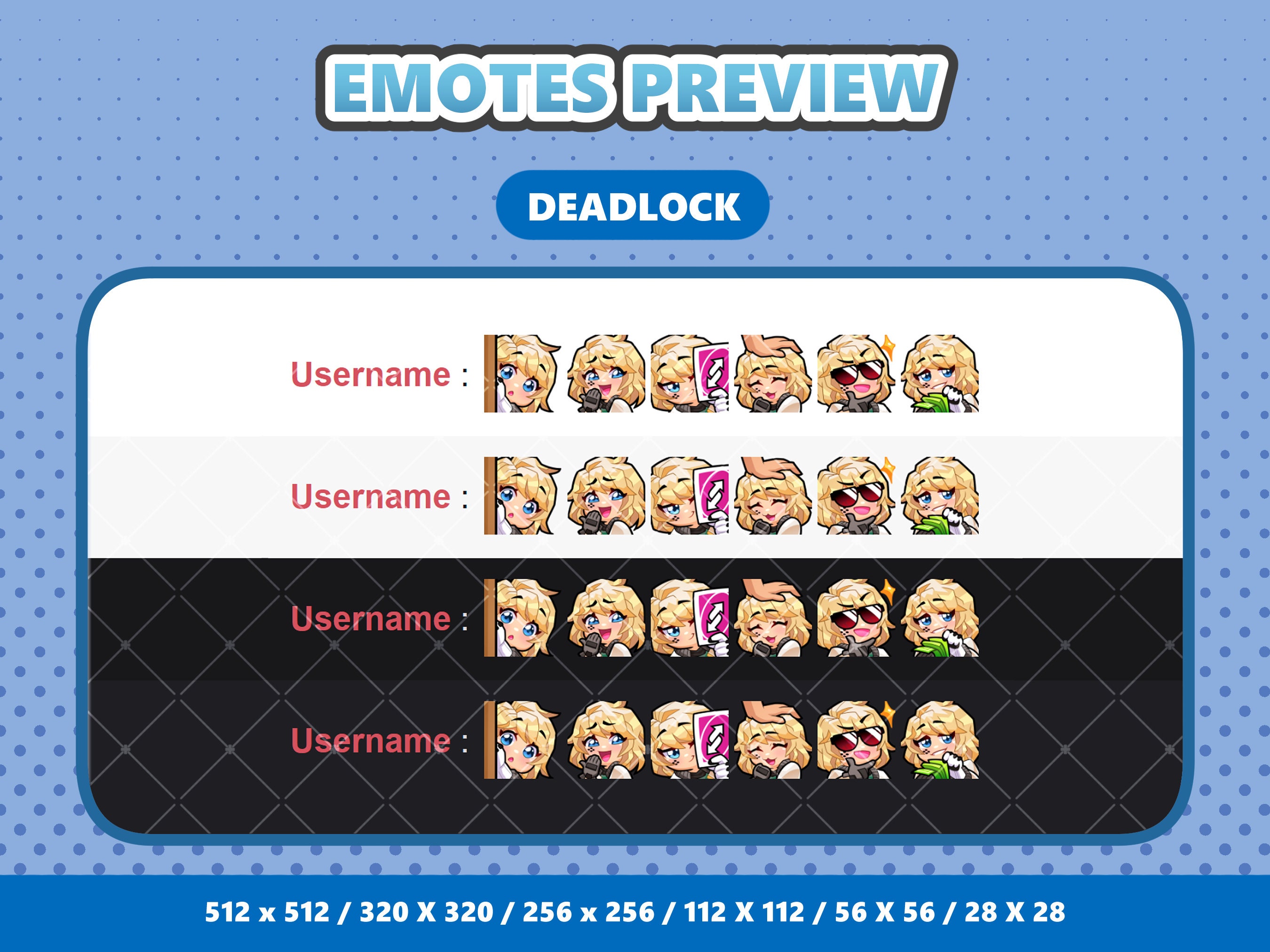 Deadlock Emotes Pack 2 Twitch Discord Youtube Streamer Cute Digital - Etsy