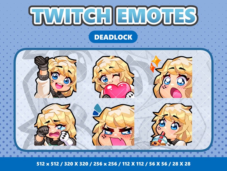 Deadlock Emotes Pack 1 - Twitch | Discord | Youtube | Streamer | Cute ...