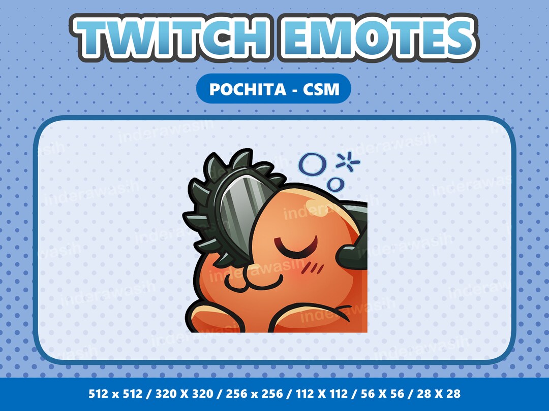 Sleeping Pochita Chainsaw Man Kawaii Emote Twitch Discord Youtube ...