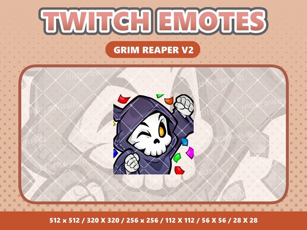 Grim Reaper V2 Hype Kawaii Emote - Twitch | Discord | Youtube ...