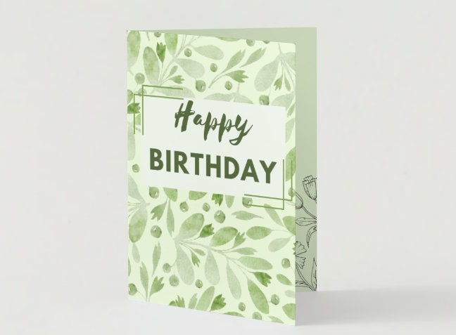 Printable & Customizable Card Template - Etsy