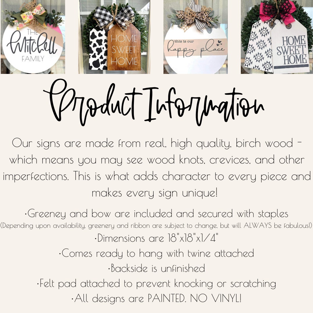 Stained Welcome-ish Depends on Your Team Round Door Sign - Etsy