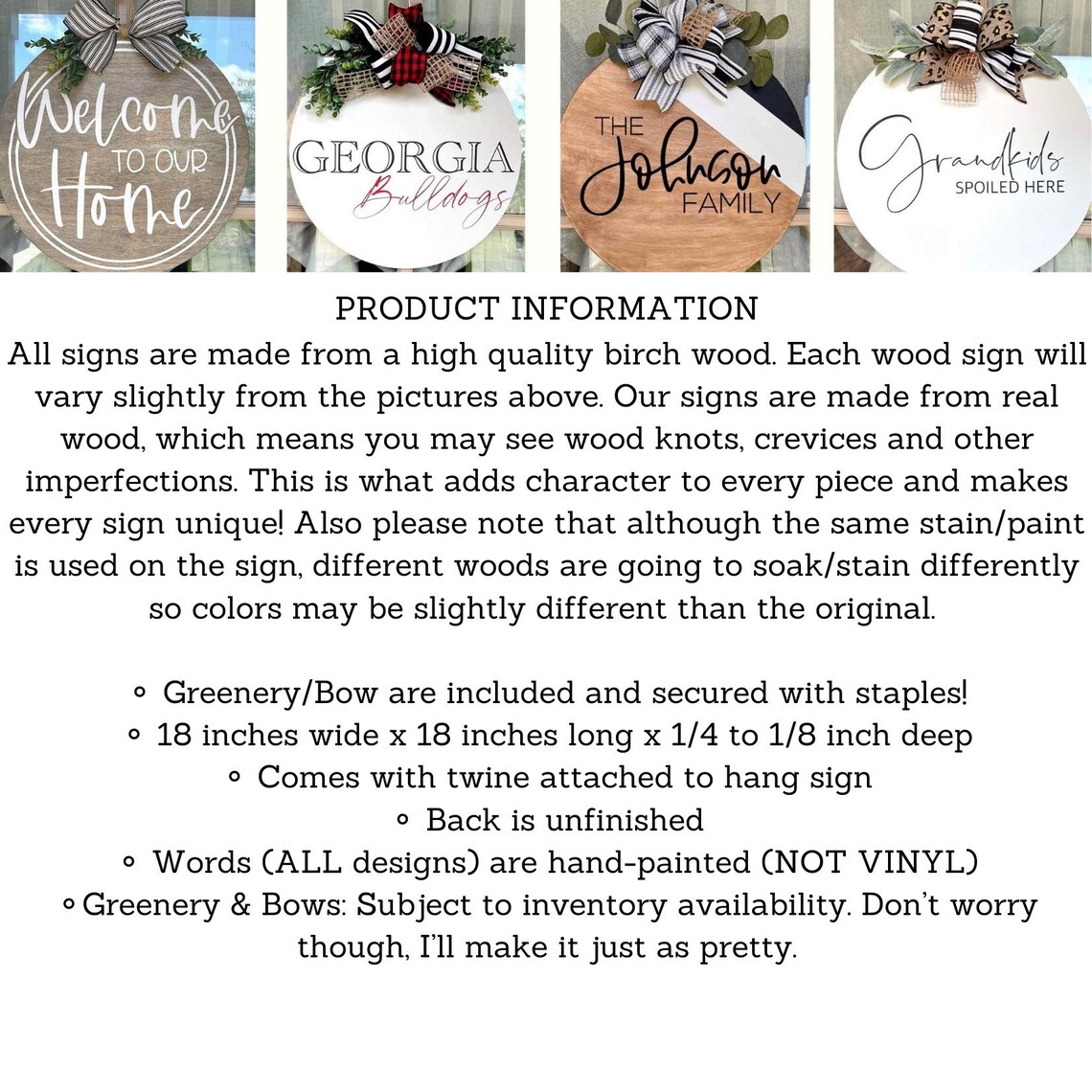 No Soliciting Round Door Sign Funny Door Sign Door Decor | Etsy