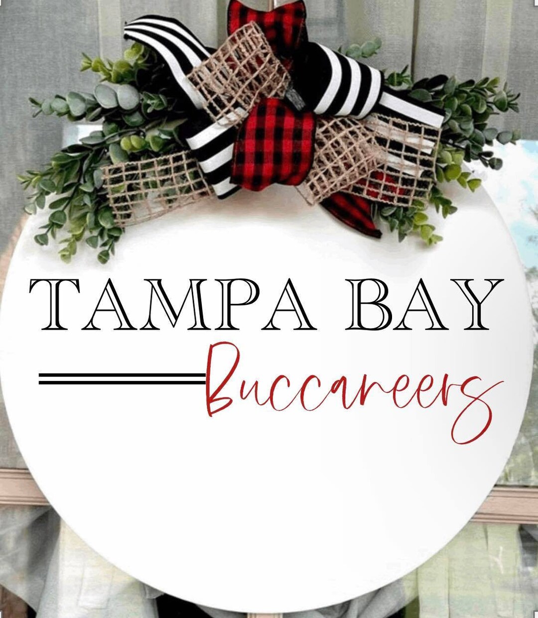 Tampa Bay Buccaneers Round Door Sign Go Bucs Bucs Nation - Etsy