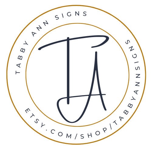 TabbyAnnSigns - Etsy
