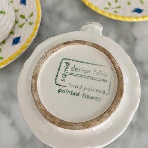 Vintage Tea Set Schmid Design Folio - Hand Painted / Yellow Tulips ...