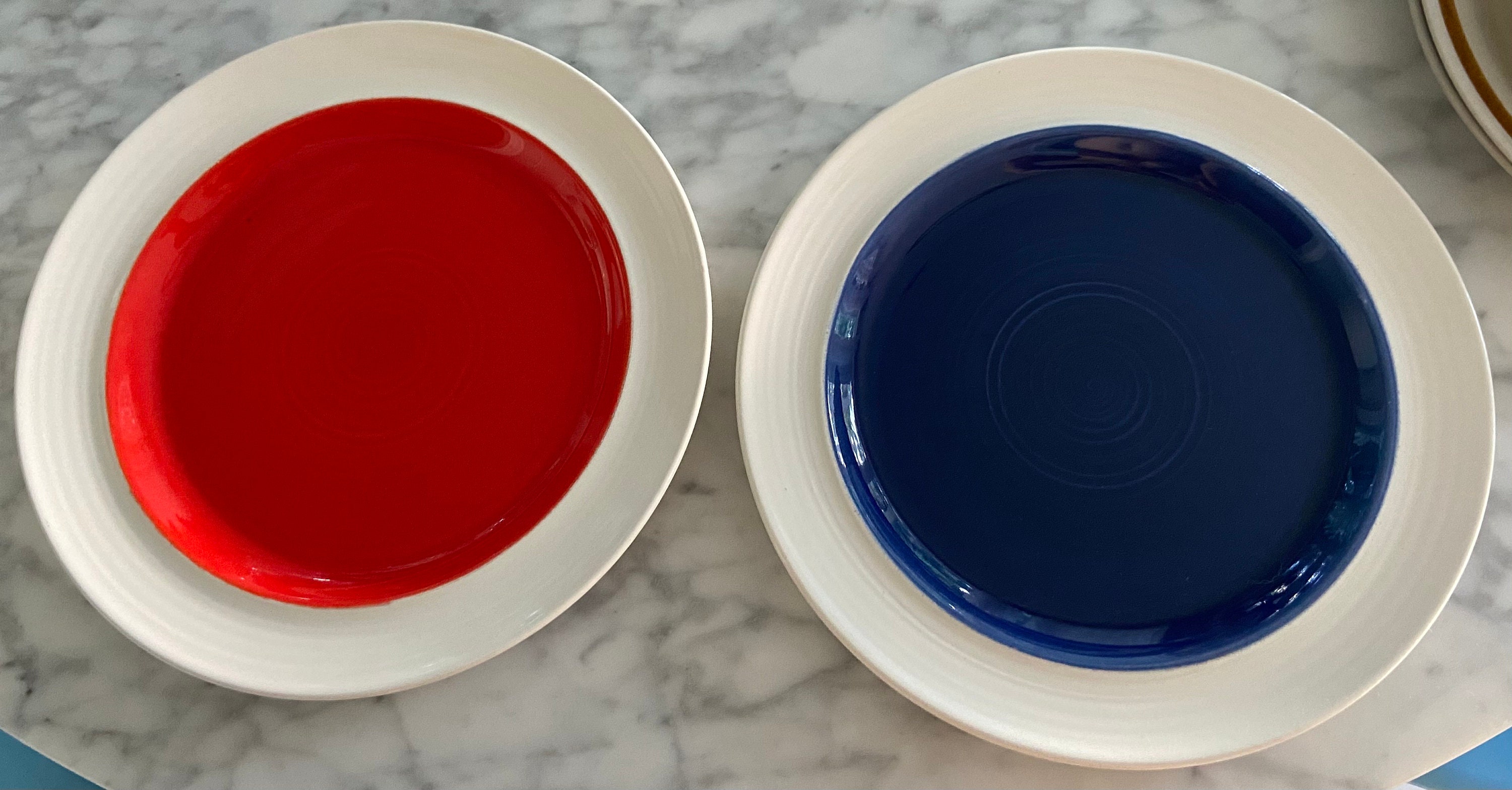 Vintage MCM Metlox Plates Set of 2 California Whitestone Poppytrail ...