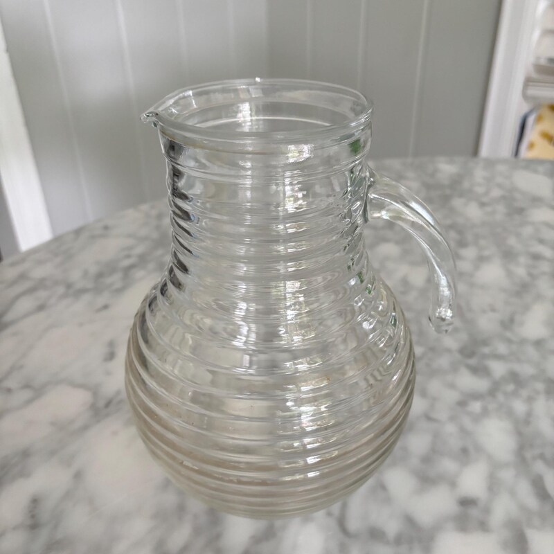 Small Glass Pitcher - Etsy