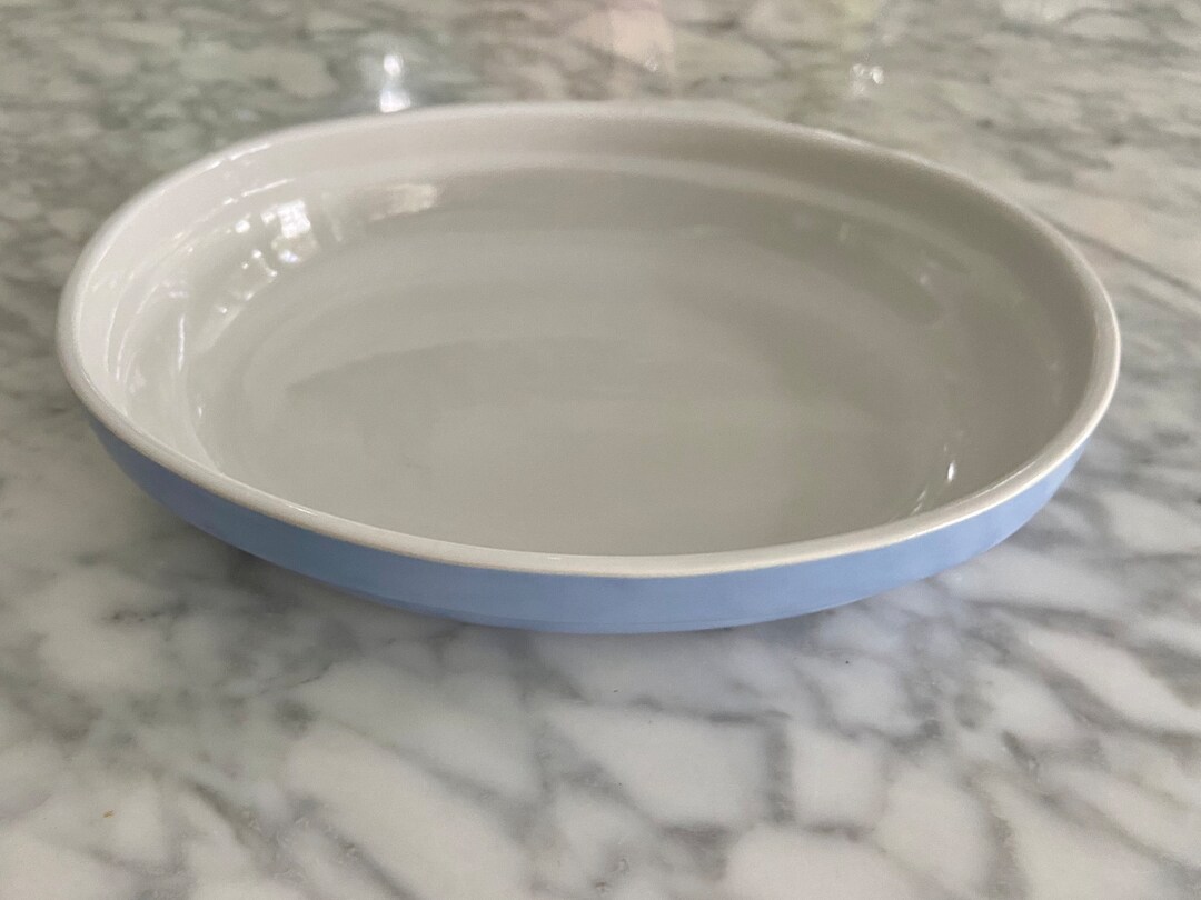 Tiffany Boutique Italy Ovenware - Light Blue and White Ceramic Baking ...