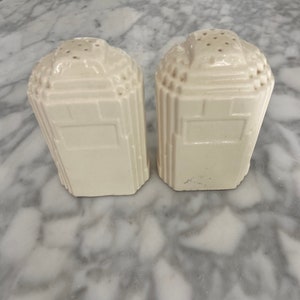 Art Deco Skyscraper Salt and Pepper Shakers by Harker Pottery ...