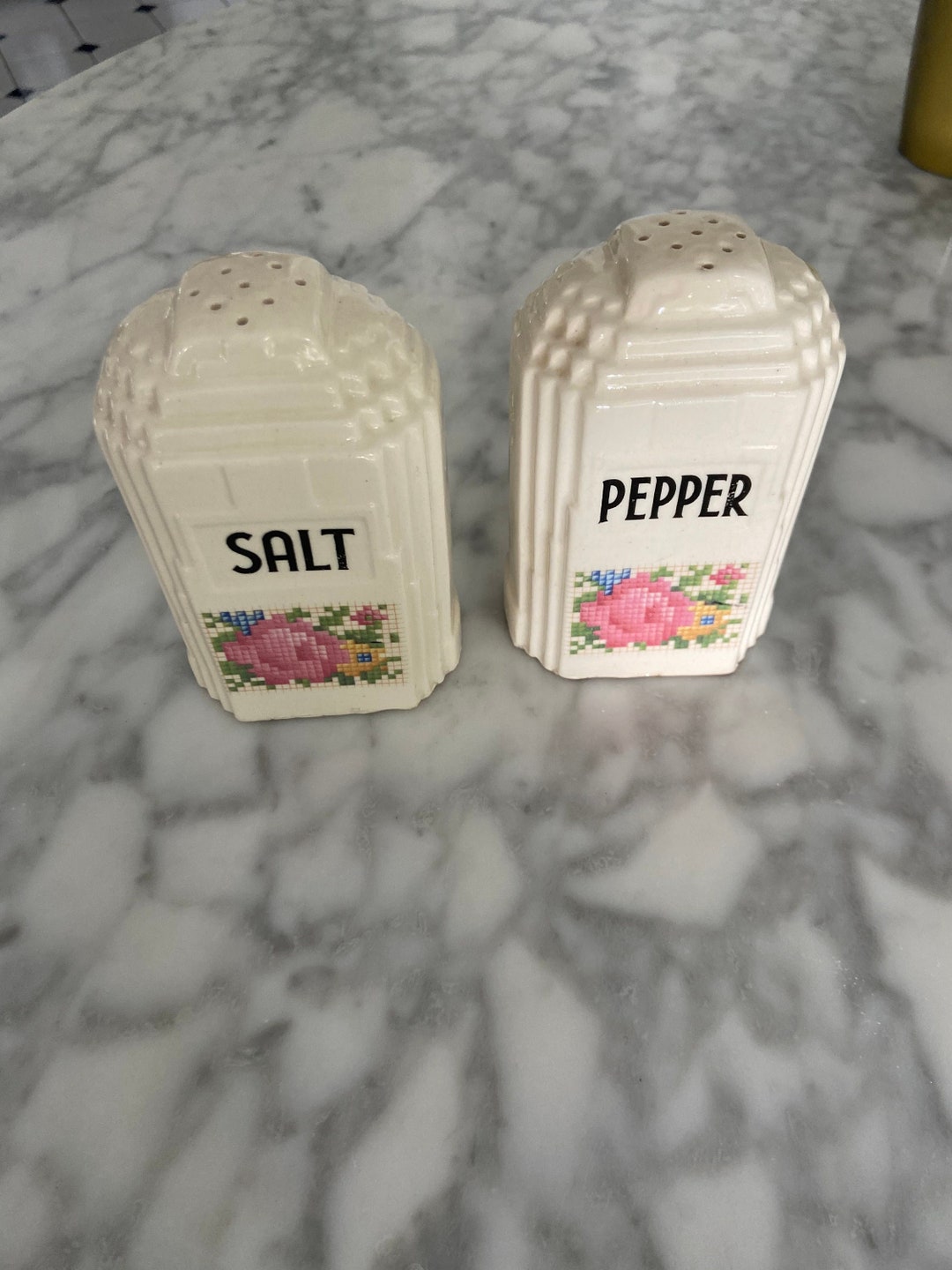 Art Deco Skyscraper Salt and Pepper Shakers by Harker Pottery ...