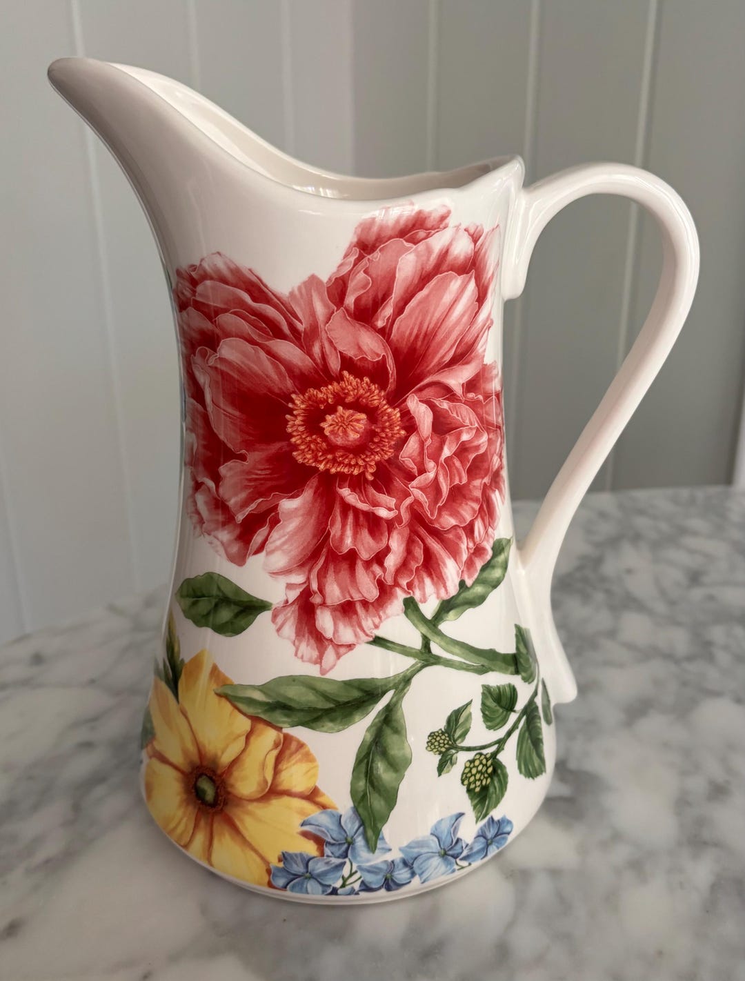 Large Floral Potcher by Pier One Imports - “floral Medley” - Vibrant ...