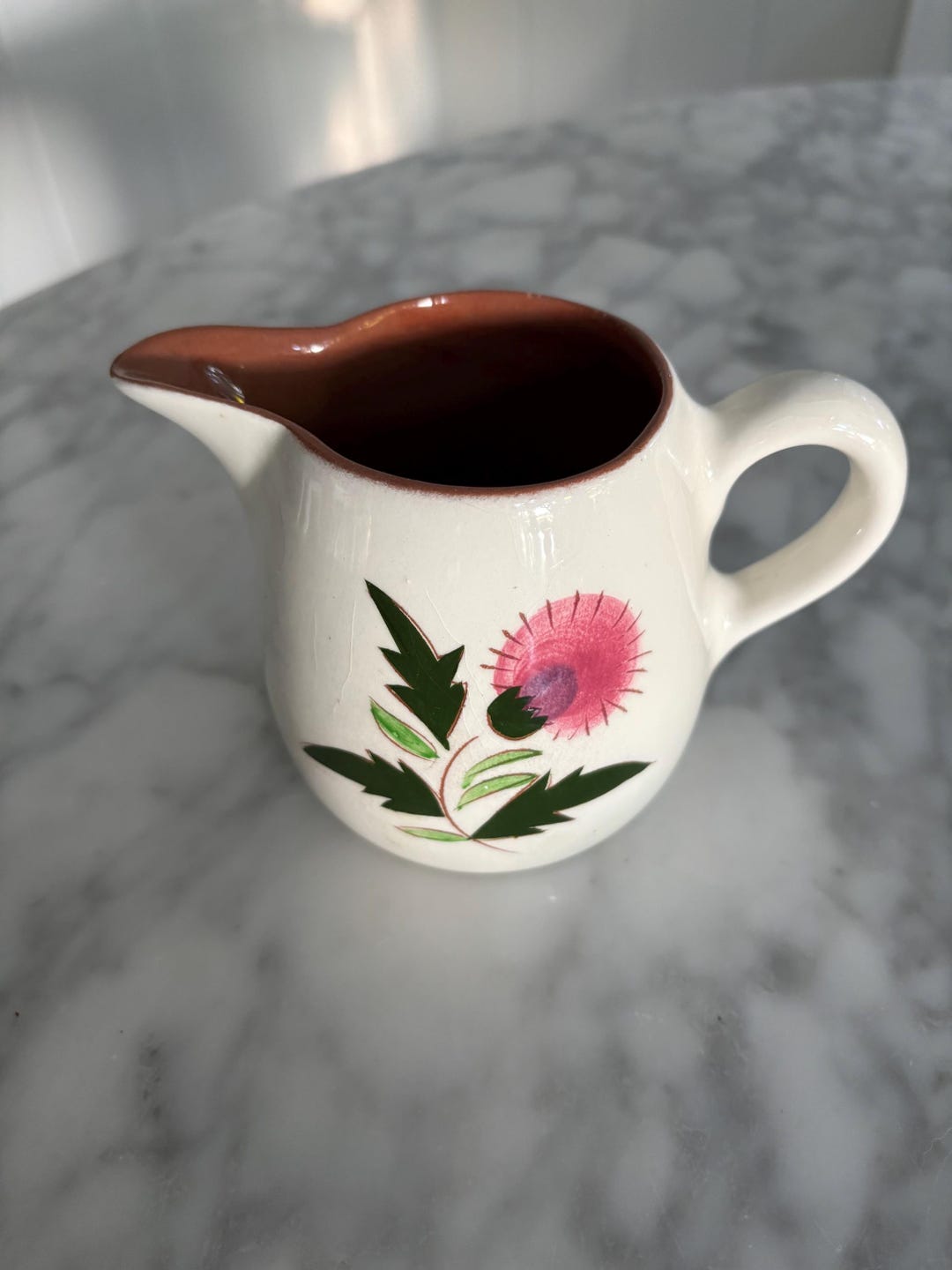 Stangl Pottery Small Pitcher / Creamer - Thistle Design - MCM Made in ...