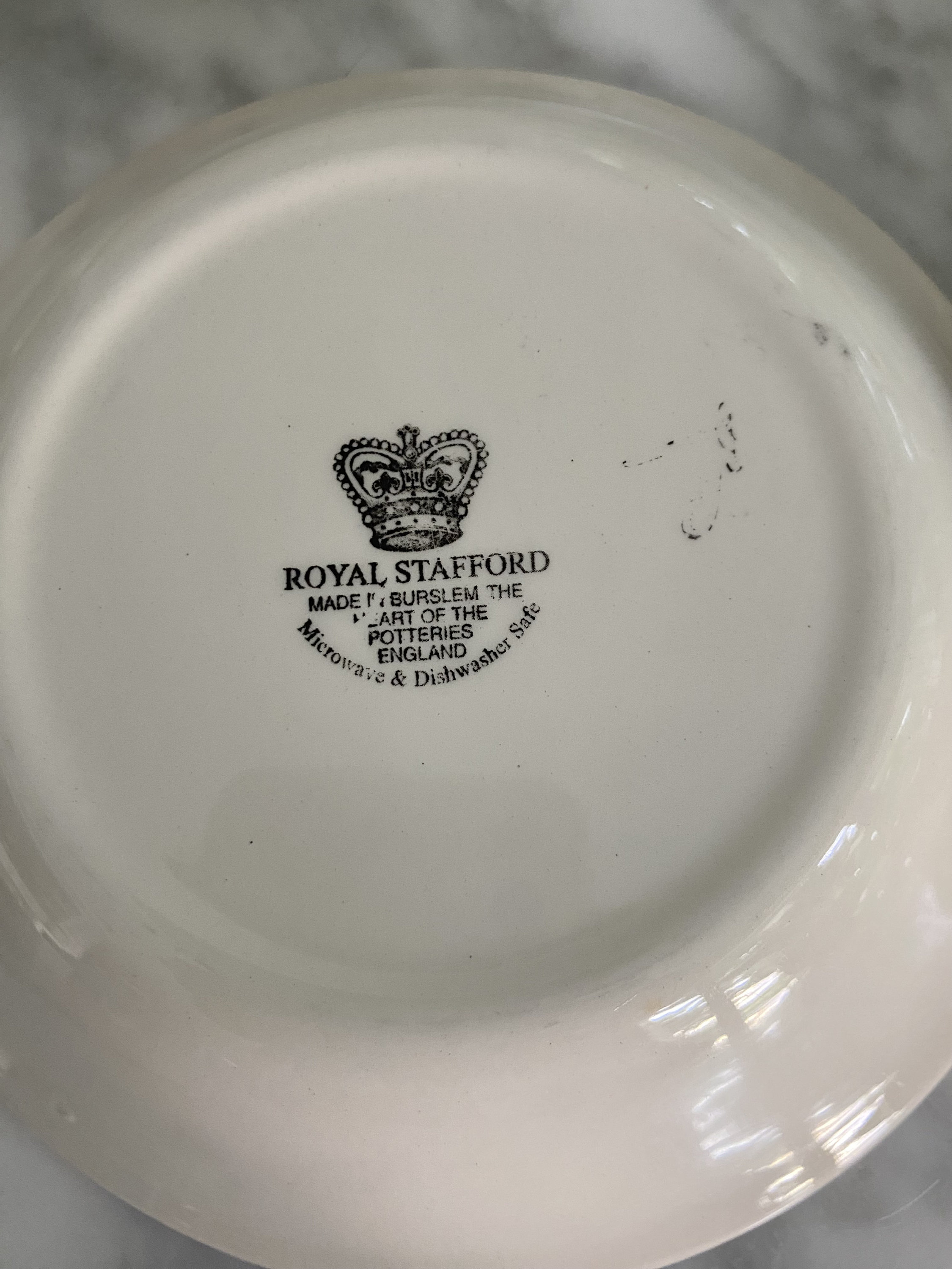 Royal Stafford Red Poppy Bowls Burslem England UK Porcelain 2 Soup / 2 ...