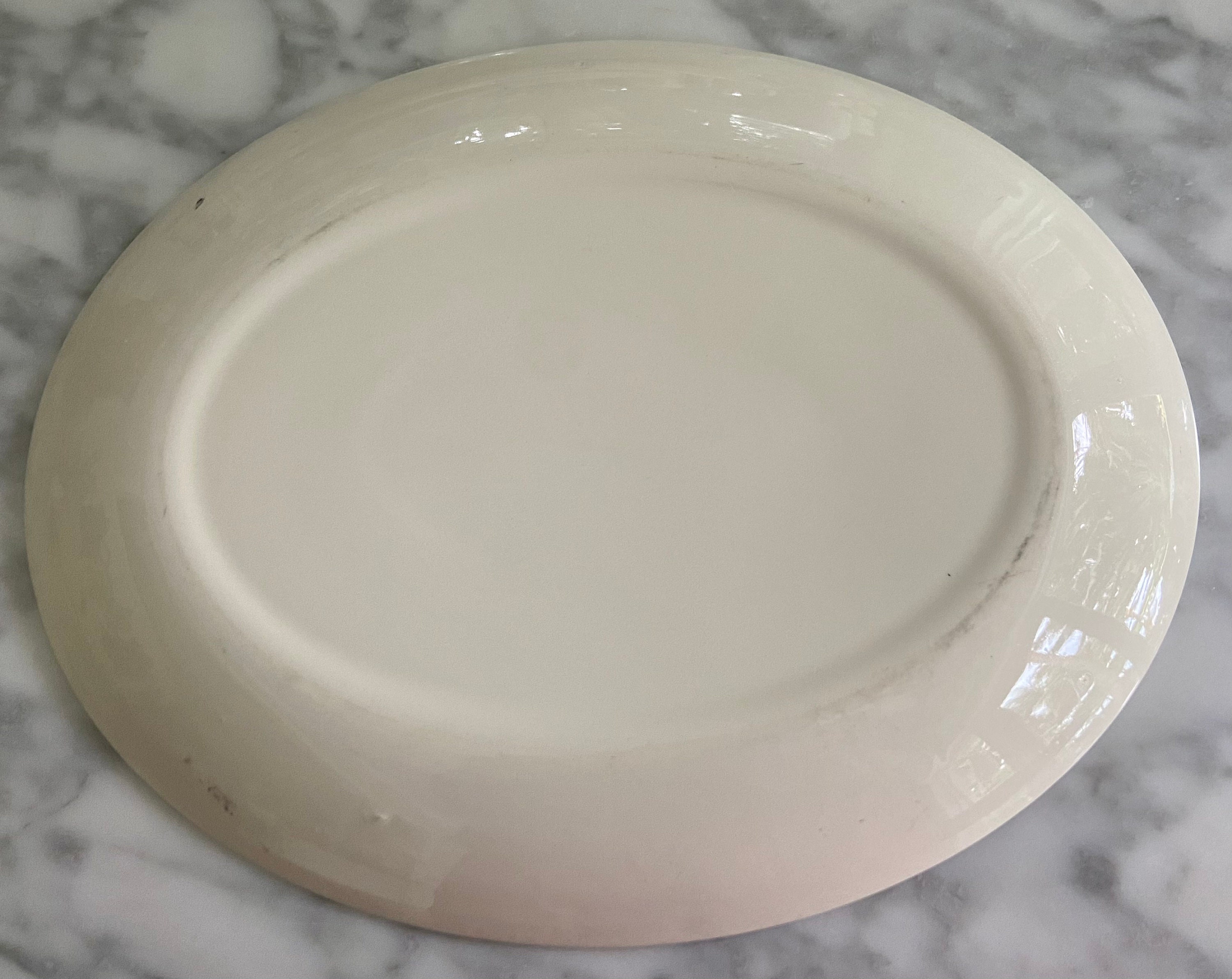 Vintage Blue Flower Platter Mid Mod Edwin Knowles - Etsy