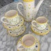 Vintage Tea Set Schmid Design Folio - Hand Painted / Yellow Tulips ...
