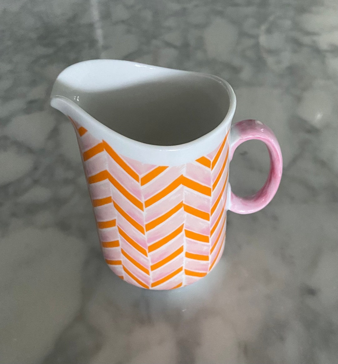 Pink and Orange Small Pitcher - Vintage - Taste Setters East Collection ...