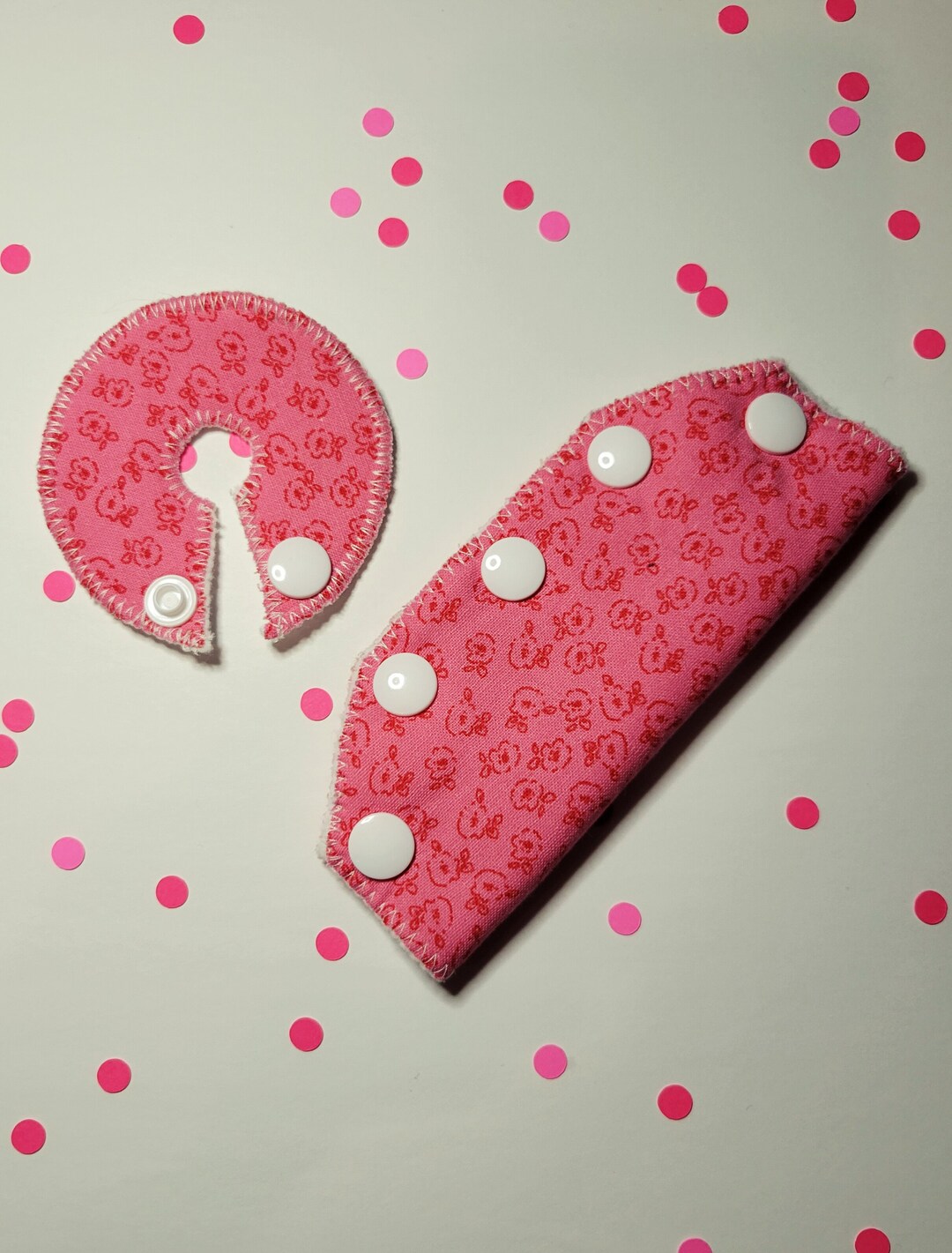 Pretty in Pink Feeding Tube Tubie Pads/connector Covers - Etsy
