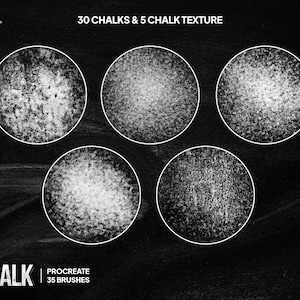 35 Procreate Chalk Brushes - Etsy