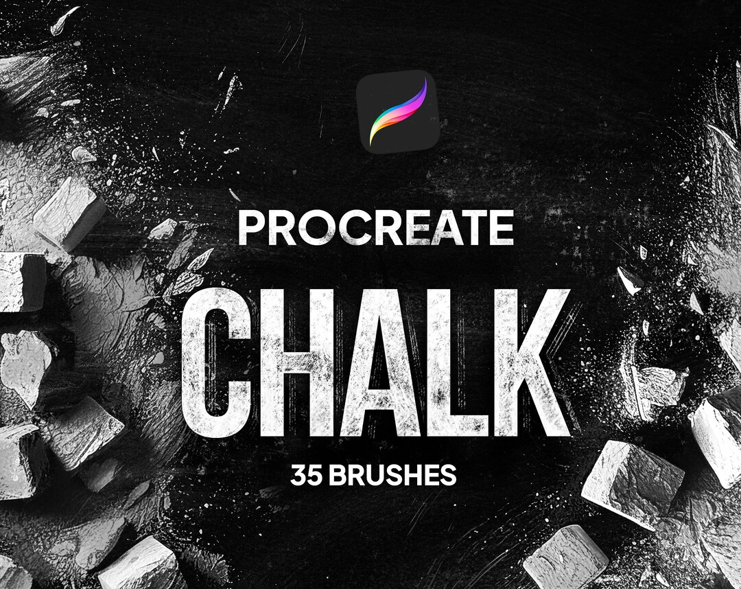 35 Procreate Chalk Brushes - Etsy