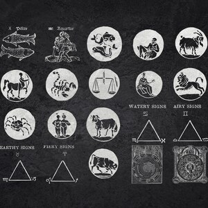 162 Procreate Stamps – Astrology - Etsy