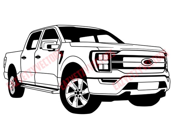 Ford Pickup Truck Drawing