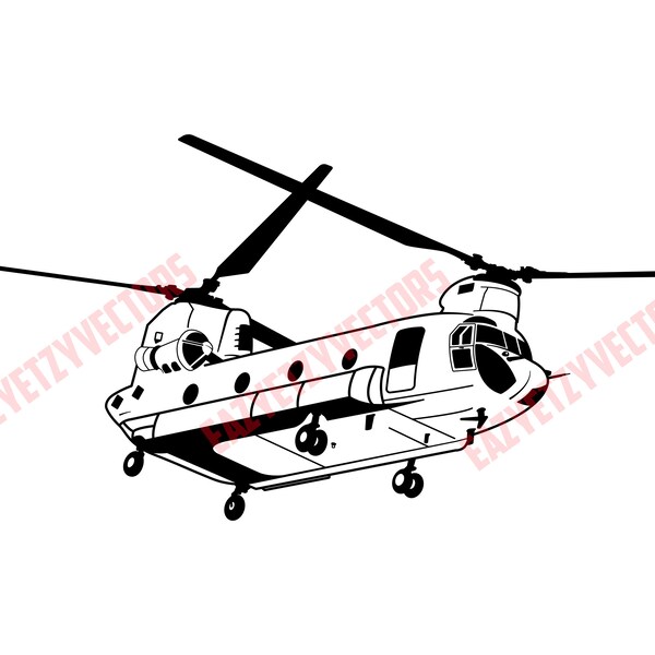 Chinook Helicopter - Etsy