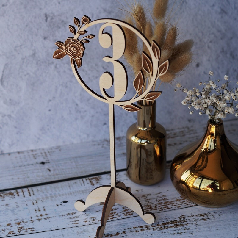 Circle Table Numbers - Etsy