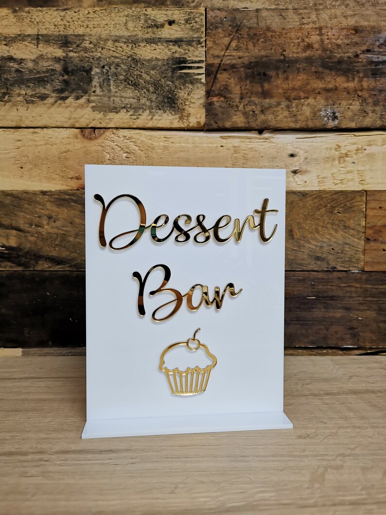 Dessert Bar Sign Sweets Table Acrylic Display Sweet Table - Etsy