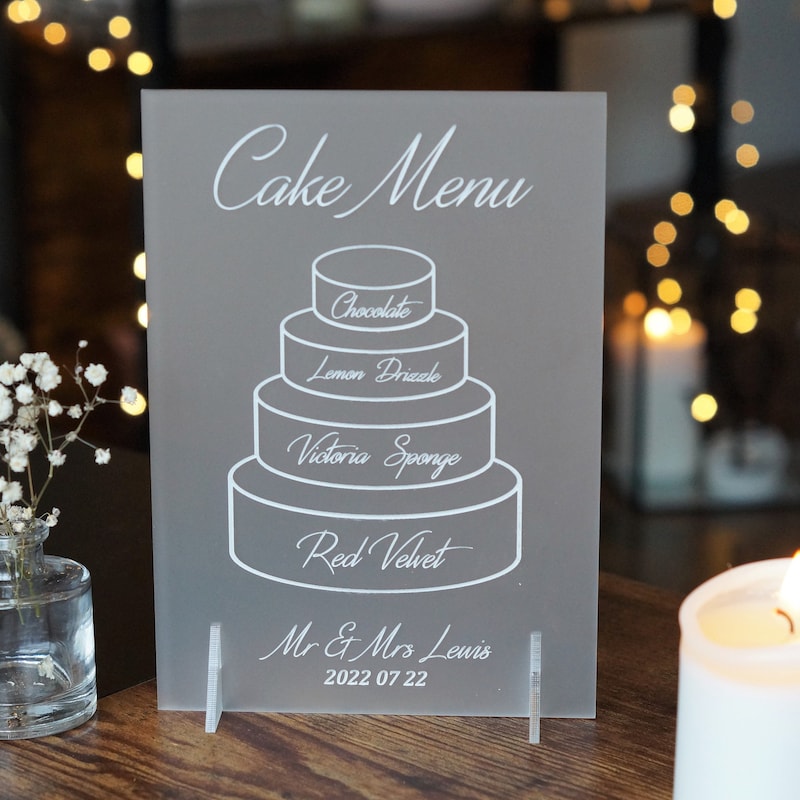 Wedding Cake Sign - Etsy