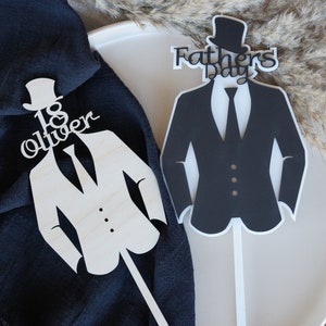 Fathers Day Cake Topper, Suit Cake Topper, Birthday Cake Topper ...