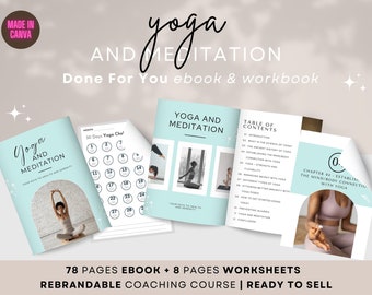 Yoga for Beginners Done for You Coaching Program Workbook - Etsy