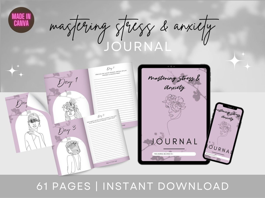 Mastering Stress & Anxiety Journal,anxiety Journal, Stress Relief ...