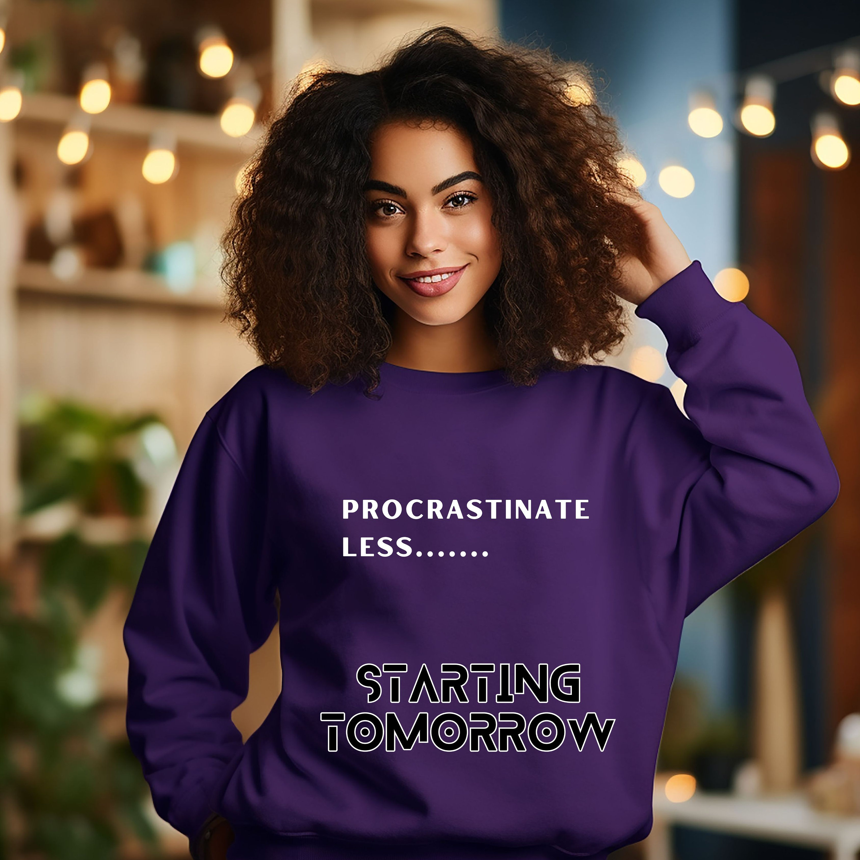 Procrastinate Less Shirt, Trendy Shirt, Positive Shirt, Streetwear ...