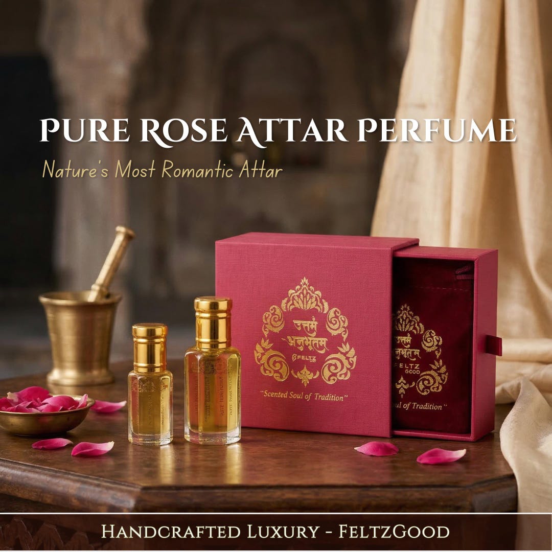 Pure Gulab Rose Attar Perfume Oil: Natural, Vegan, Alcohol-free - Etsy
