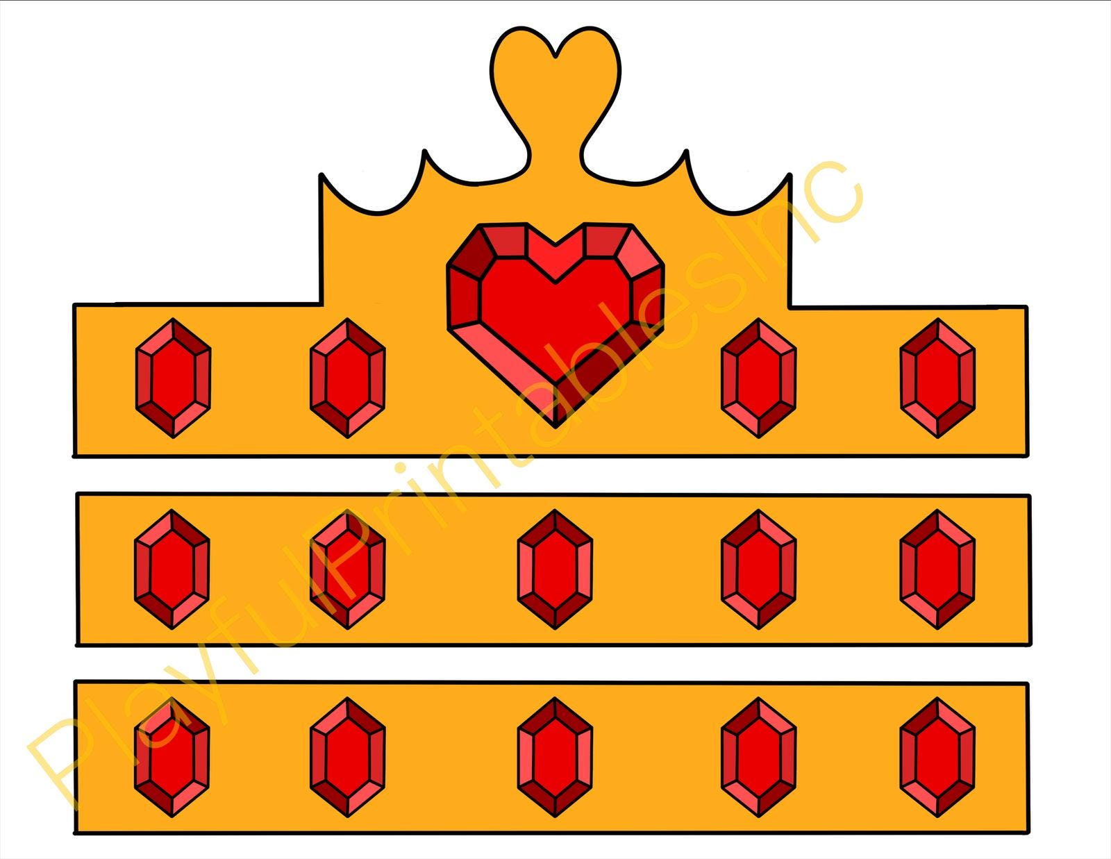DIY Valentine’s Day Paper Crown: Heart-themed Printable Craft - Etsy