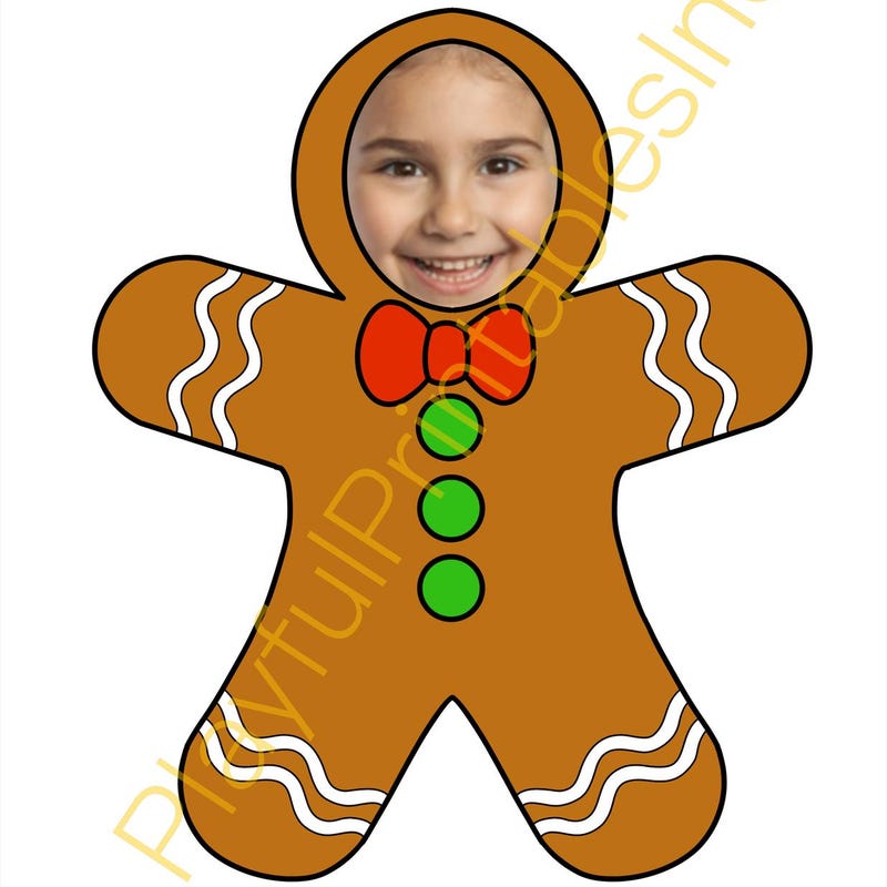 Gingerbread Face - Etsy