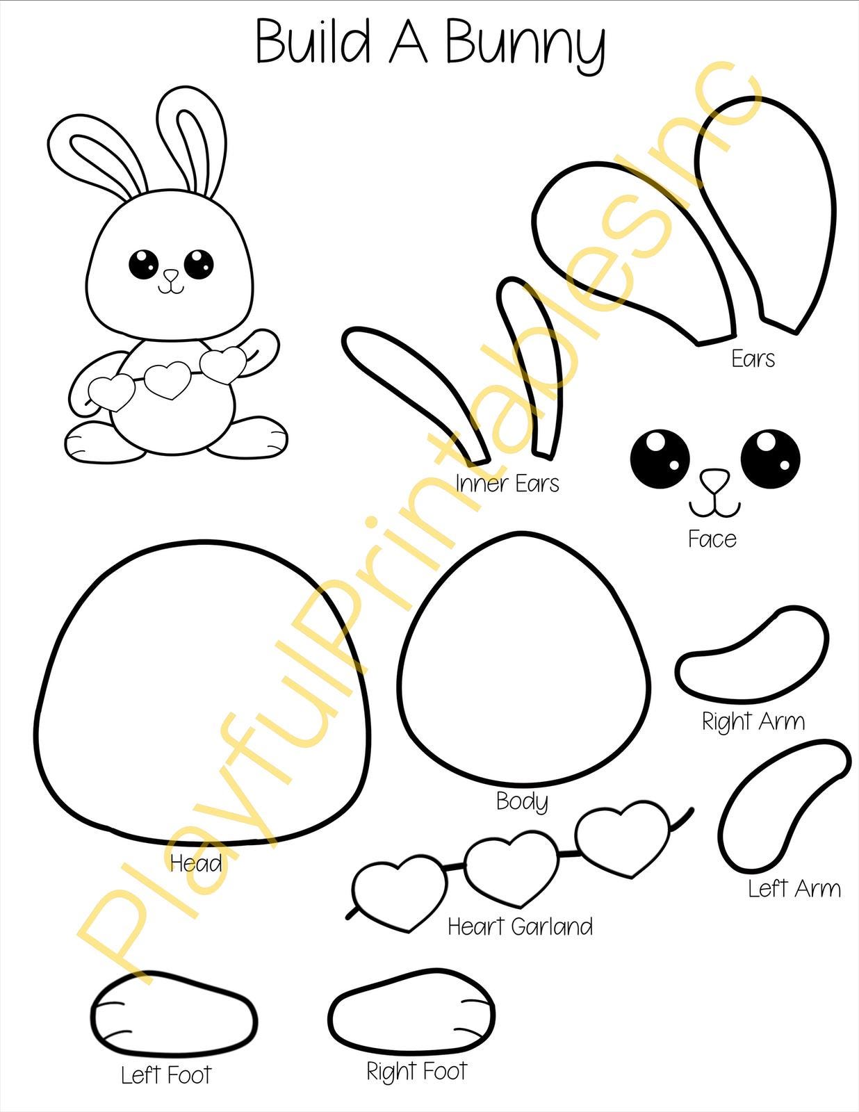 Build Your Own Bunny Craft - Etsy