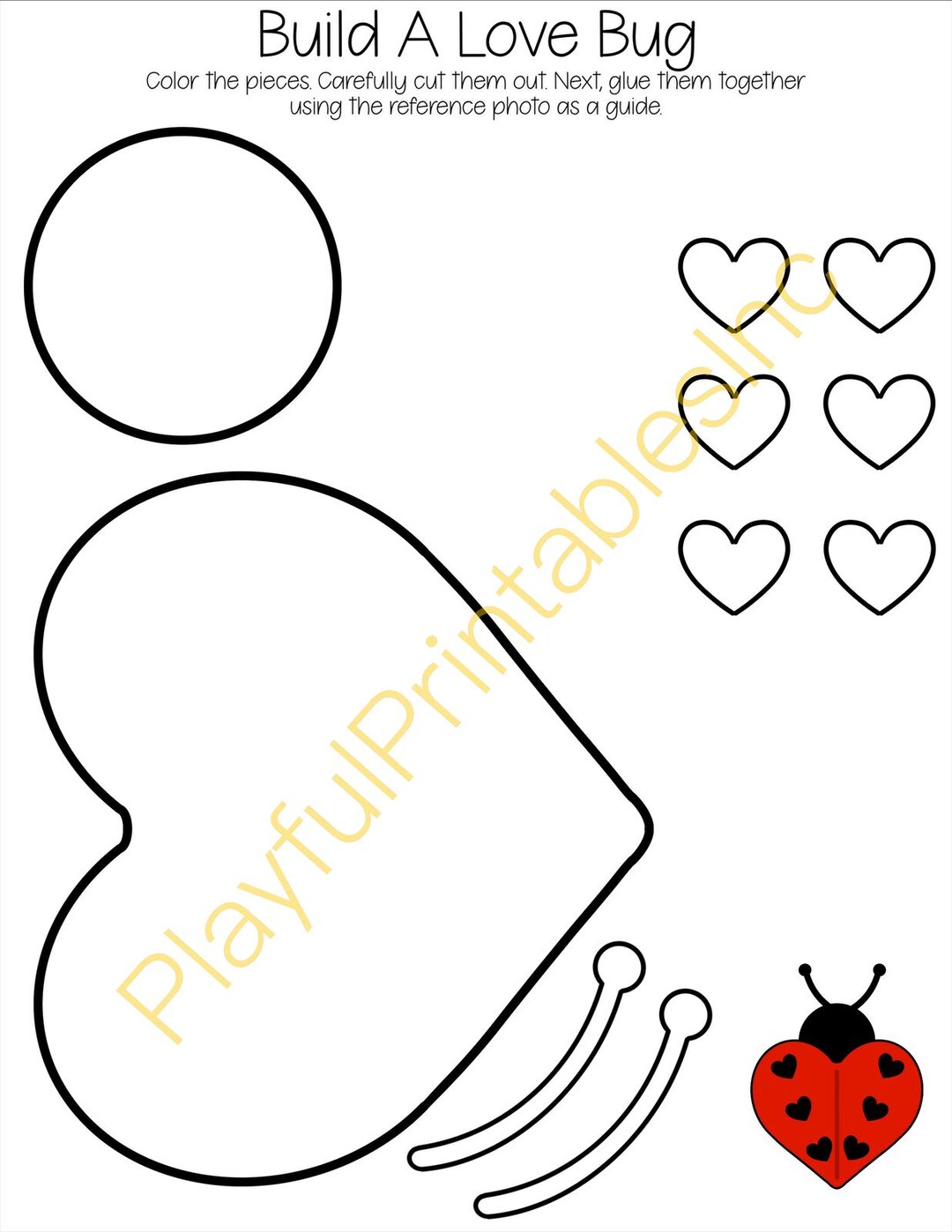 Build a Love Bug Valentine's Day Craft - Etsy