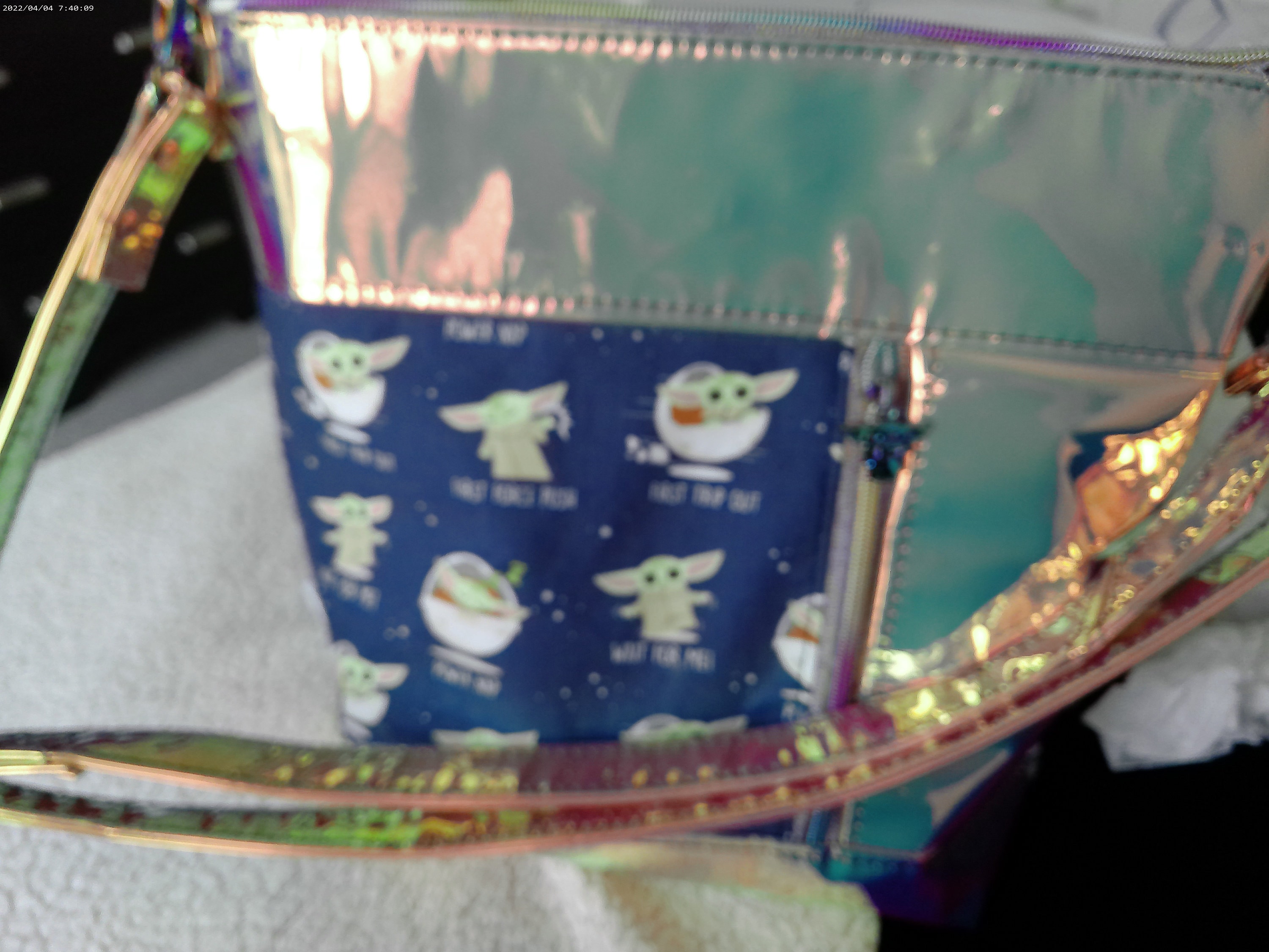 Tiny Alien Holographic Purse, Purse, Bag, Holographic, Waterproof ...