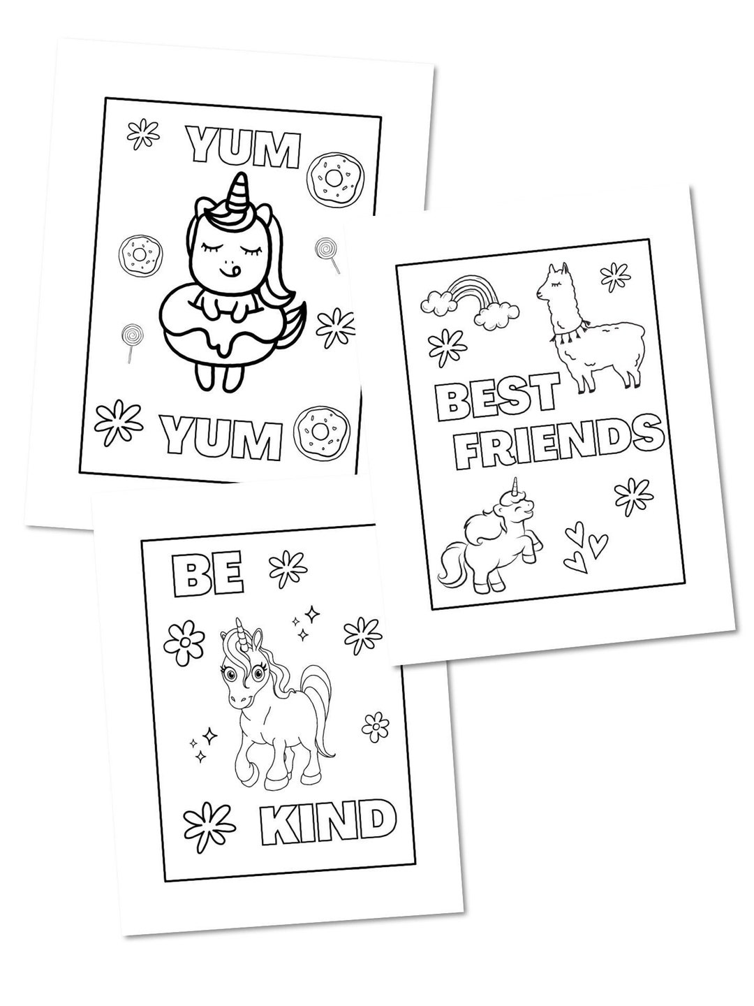 Unicorn Coloring Pages to Print for Kids Friends Coloring Page Birthday ...